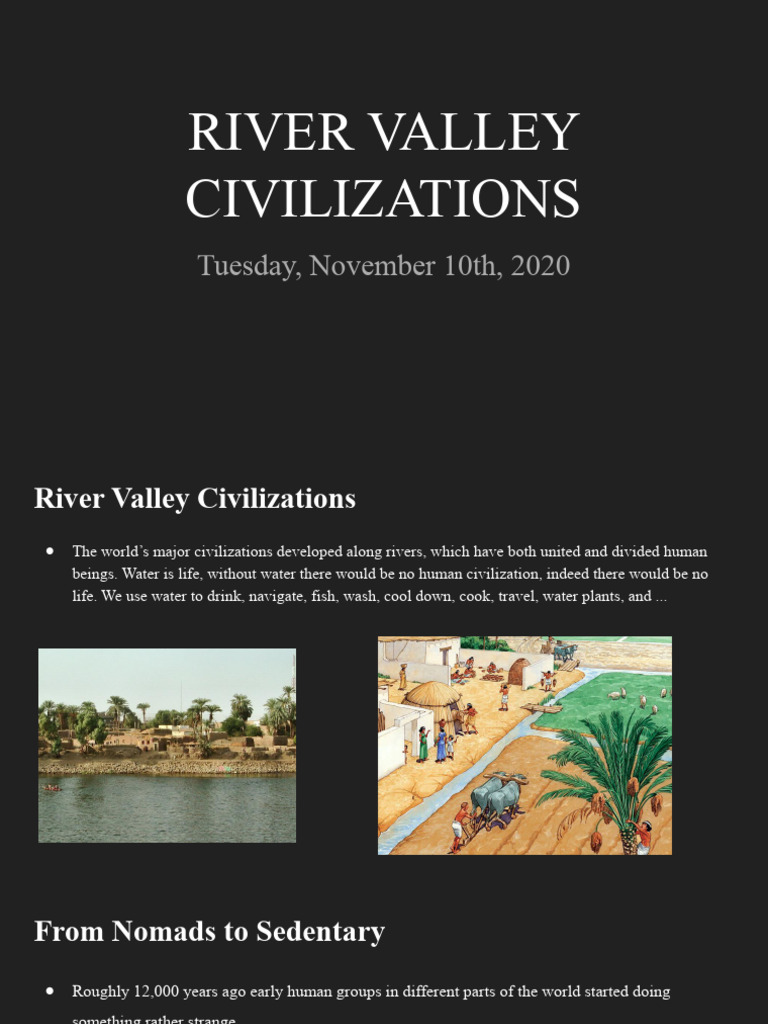 River Valley Civilizations | PDF | Water Scarcity | Civilization