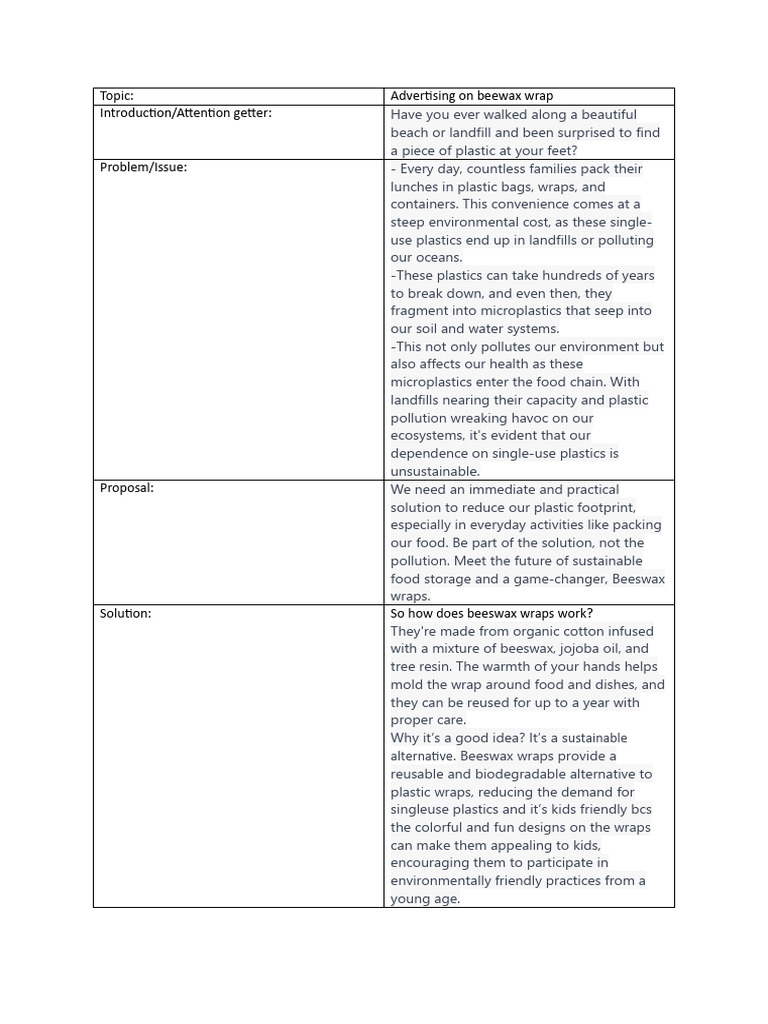 PITCHING IDEA PRESENTATION | PDF | Environmental Issues | Environment