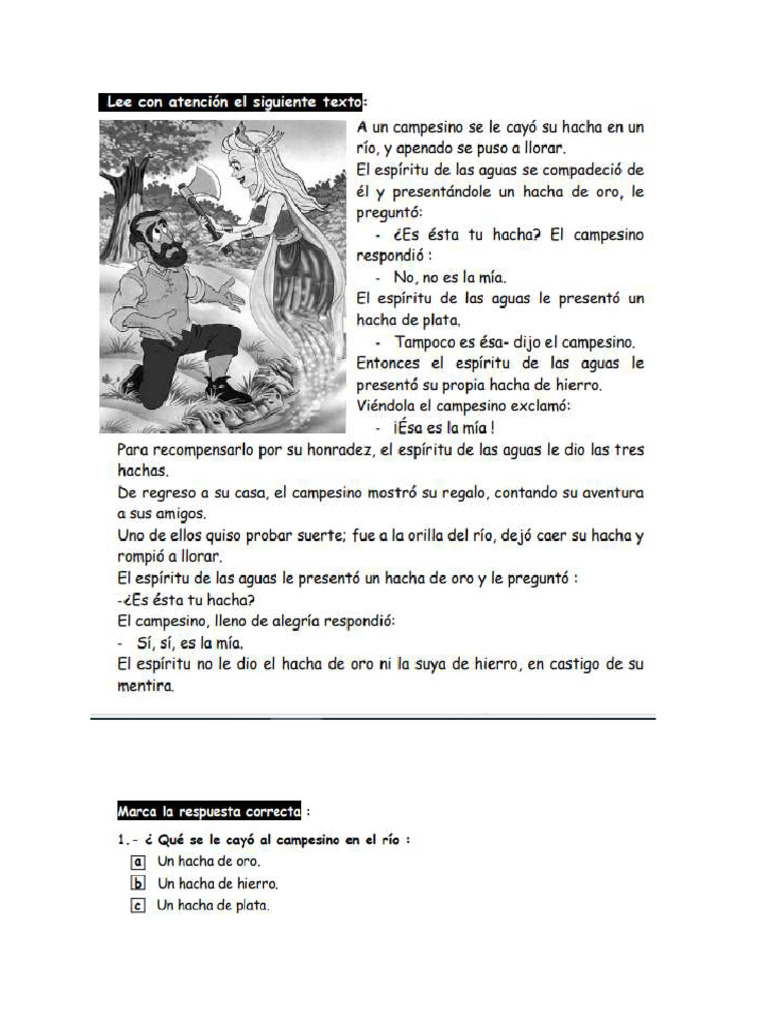 Preterite Reading Comprehension | PDF