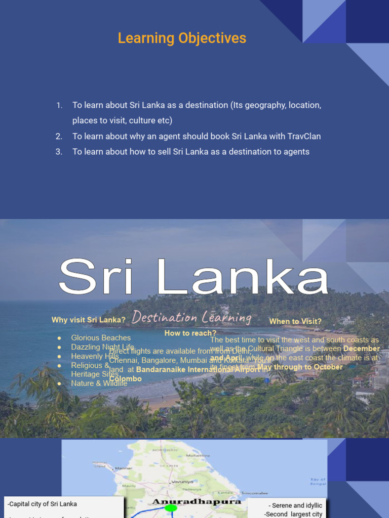 Sri Lanka Destination Learning | PDF | Sri Lanka