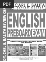 CBRC Mock Board English | PDF | Semantics | Poetry