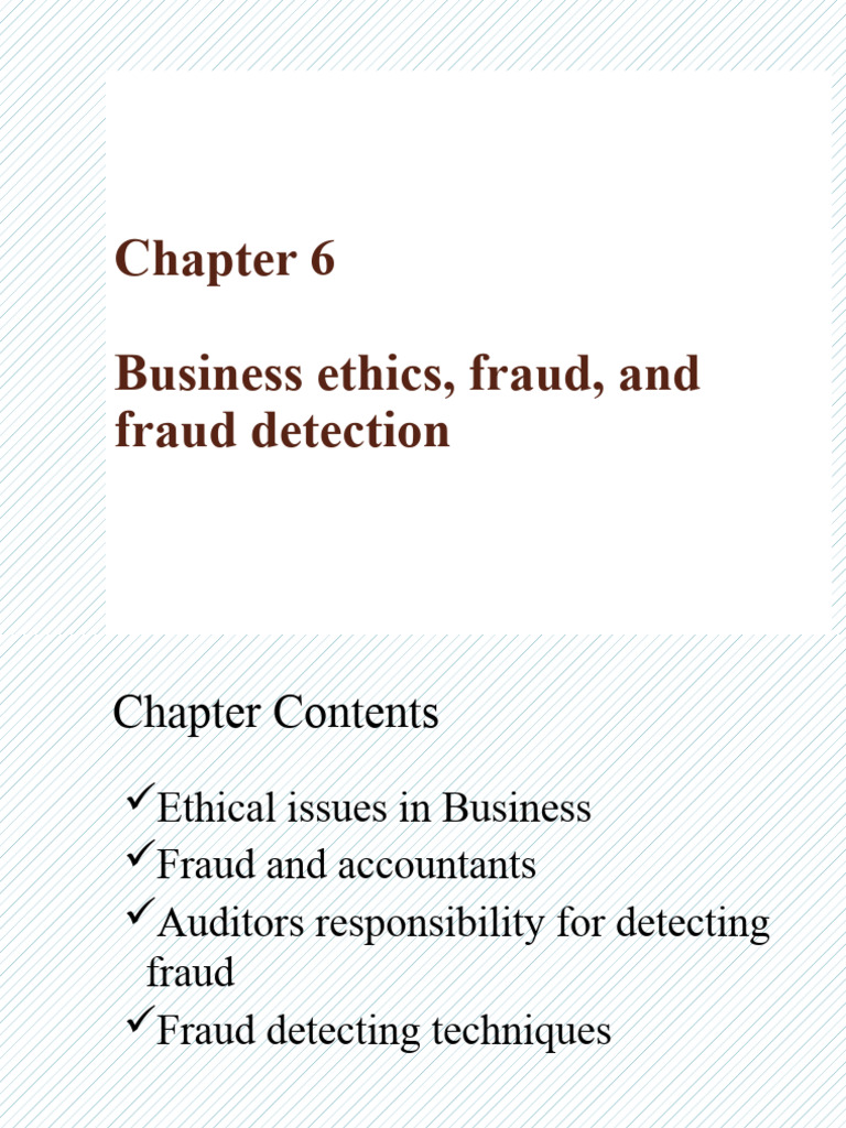 Chapter 6 | PDF | Fraud | Business Ethics