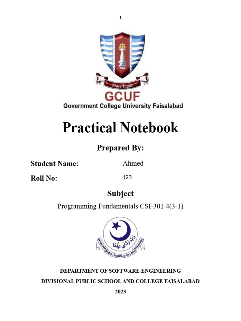 C++ Programming Fundamentals Notebook | PDF | Programming | Computer ...