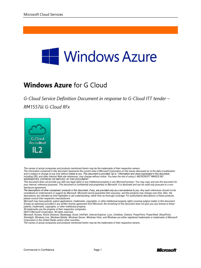 G-Cloud-v3-Windows-Azure-Platform-Service-Definition | PDF | Microsoft ...