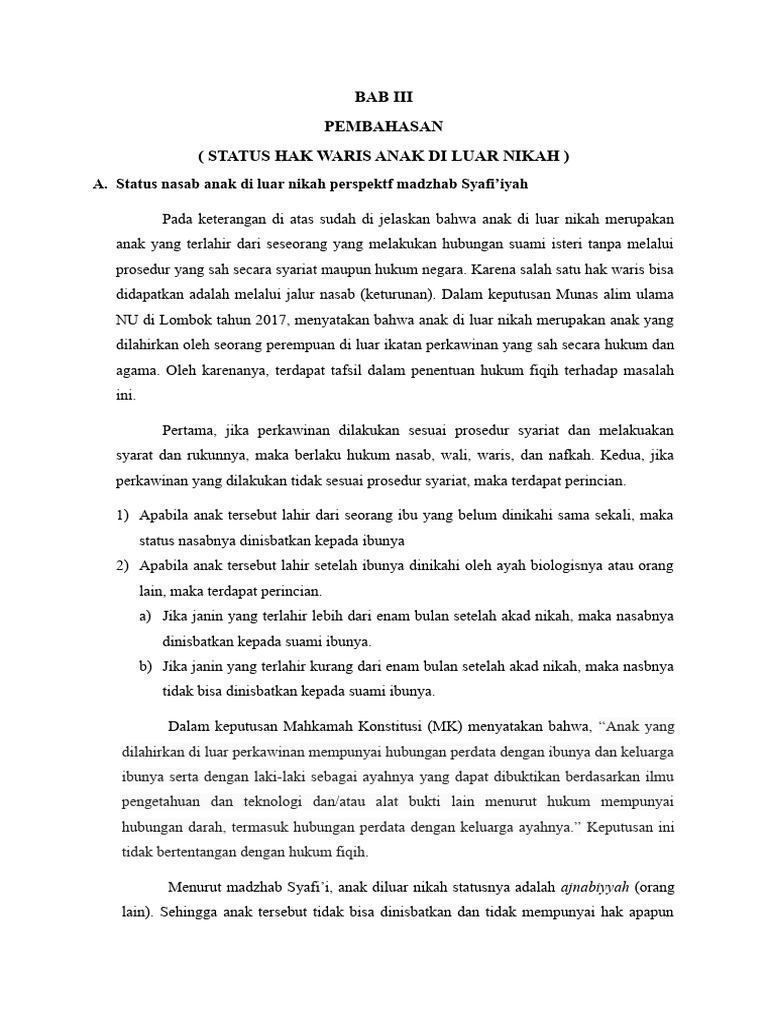 Risalah Bab III | PDF