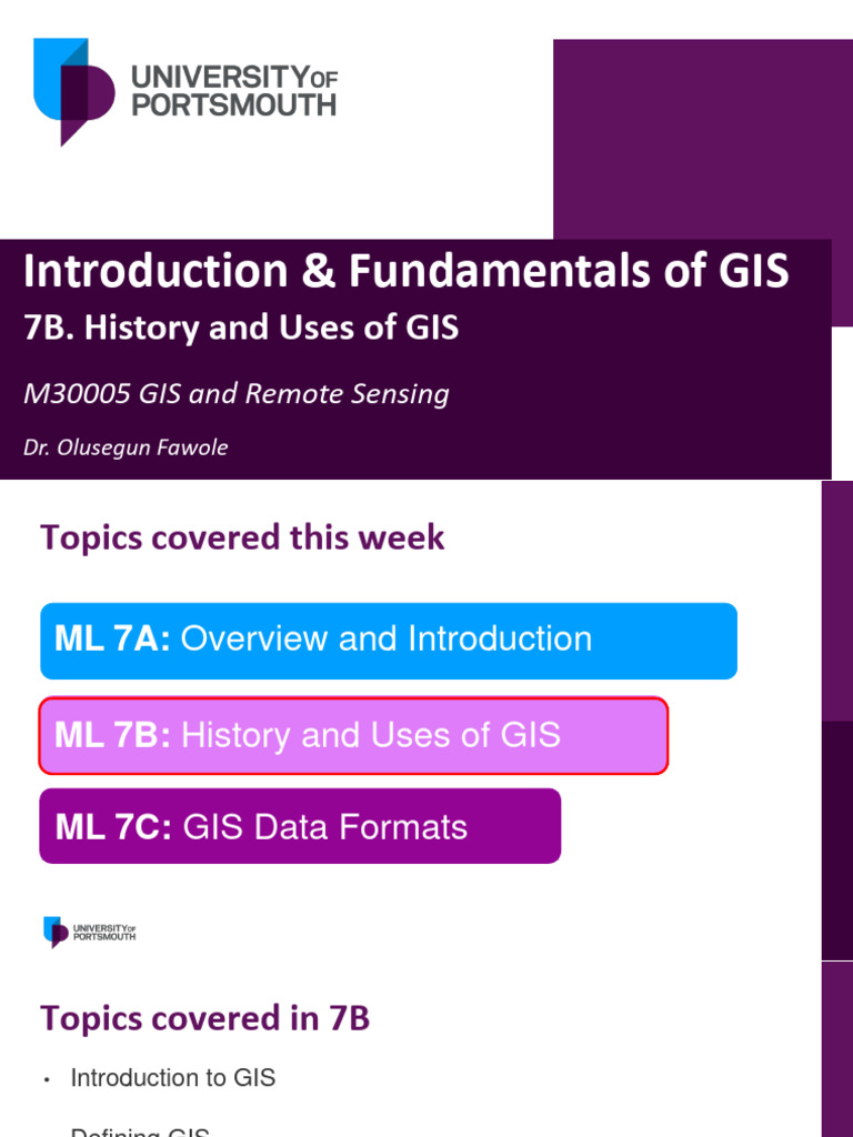 History and uses of GIS | PDF | Geographic Information System | Geography