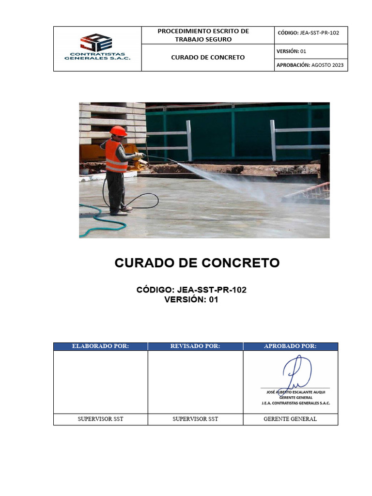 Curado de Concreto | PDF | Valores | Agua