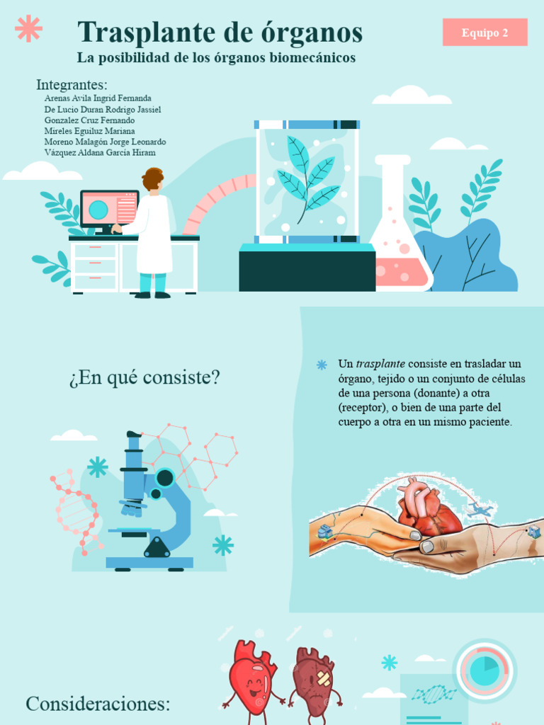 Trasplante de organos | PDF | Transplante de organo | Especialidades Medicas