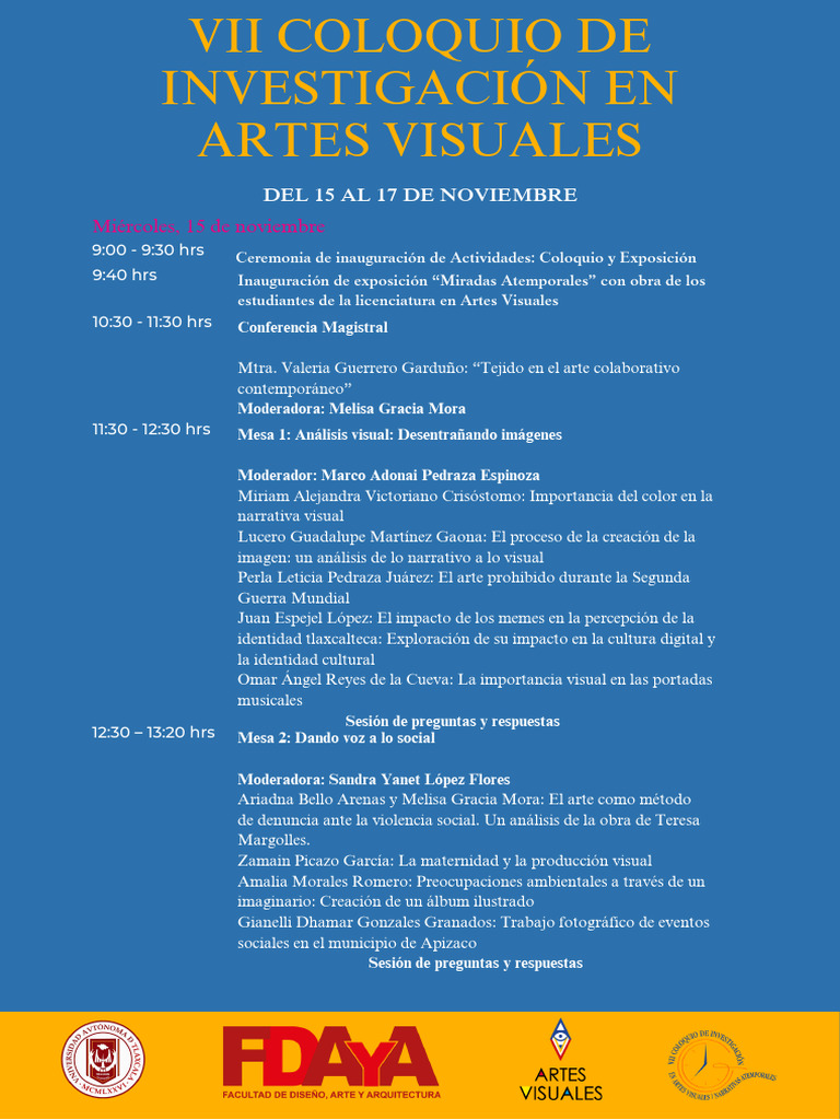 Programa VII Coloquio | PDF