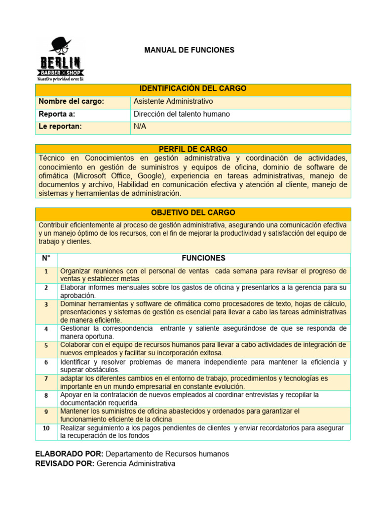 MANUALES Formato | PDF | Gestión de recursos humanos | Software