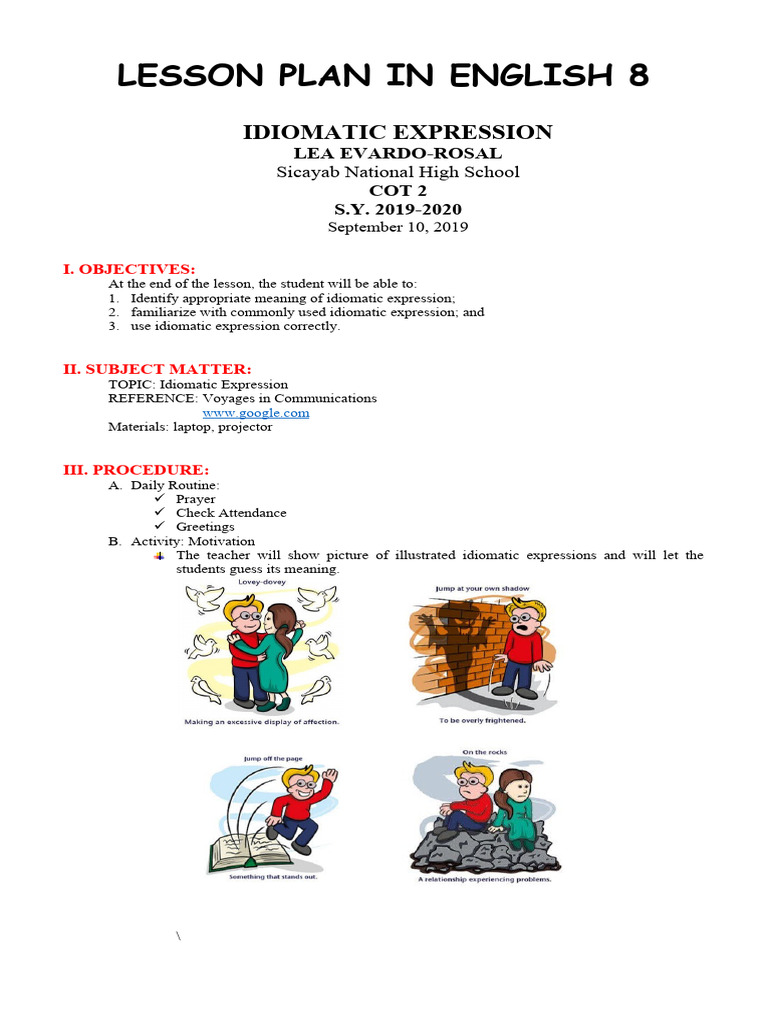 COT 2 | PDF | Idiom | Human Communication