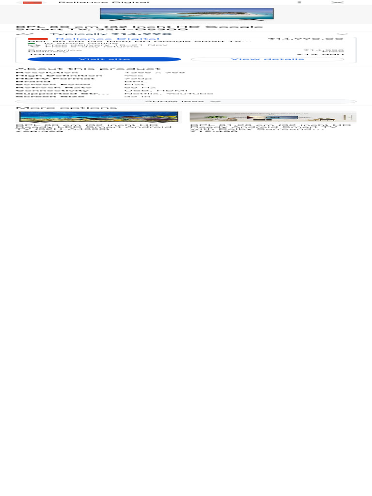 BPL Google TV Models and Prices | PDF | High Definition Television | Hdmi
