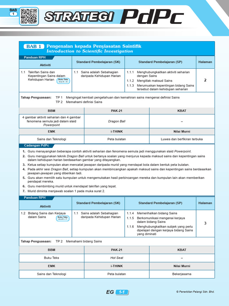 Ebook Amali Proses Sains T11 | PDF
