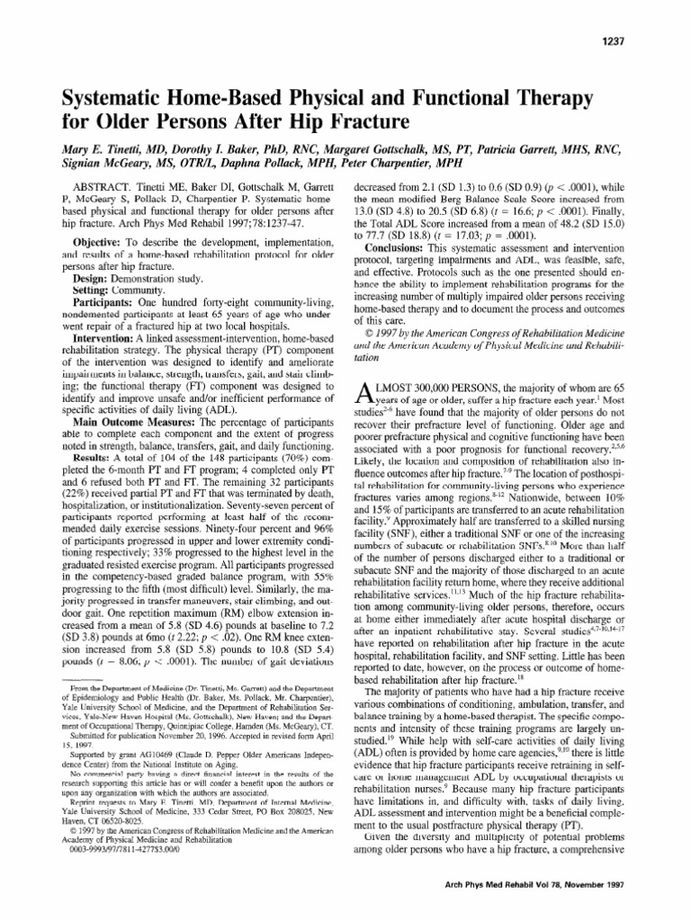 Tinetti 2 | PDF | Anatomical Terms Of Motion | Physical Therapy