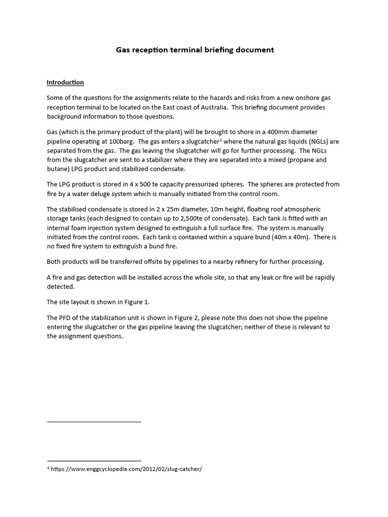 Gas Reception Terminal Information | PDF | Pipeline Transport | Wound