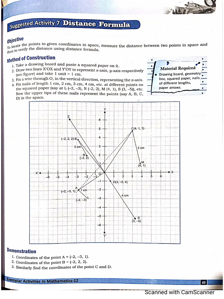 Activity 8 Distance Formula | PDF