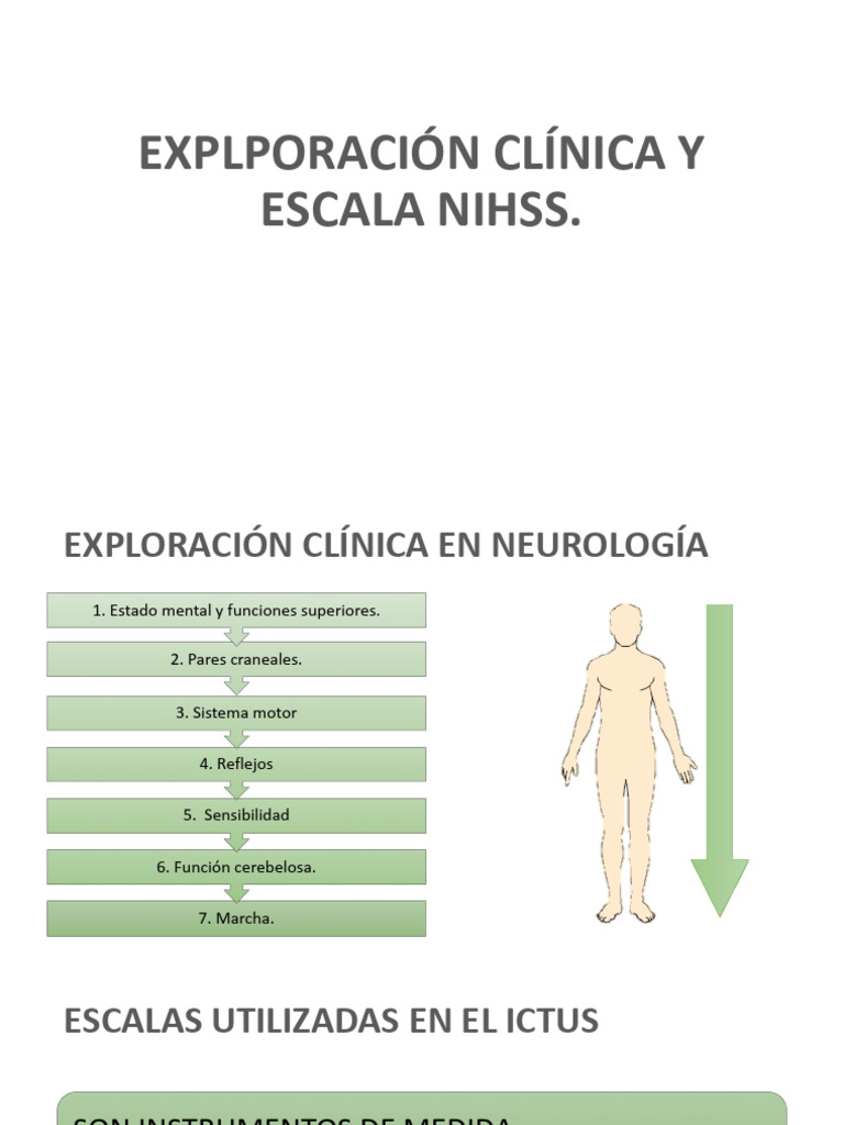 Escala NIHSS | PDF | Carrera | Causas de la muerte