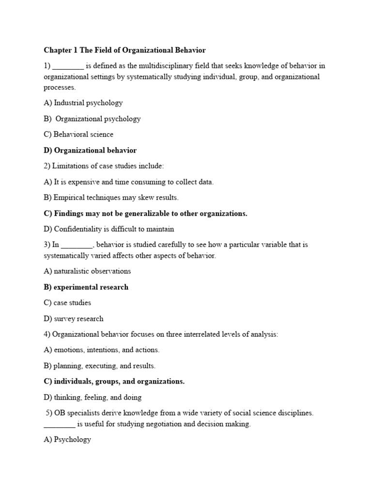 ORGANIZATIONAL BEHAVIOR | PDF | Motivational | Motivation