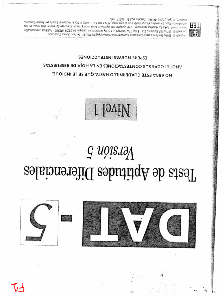 Dat Test | PDF