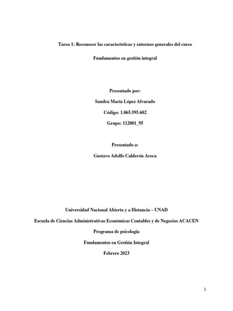 Tarea 1 Sandra López Grupo 112001 95 | PDF | Contabilidad | Evaluación Tarea 1 Sandra López Grupo 112001 95 | PDF | Contabilidad | Evaluación