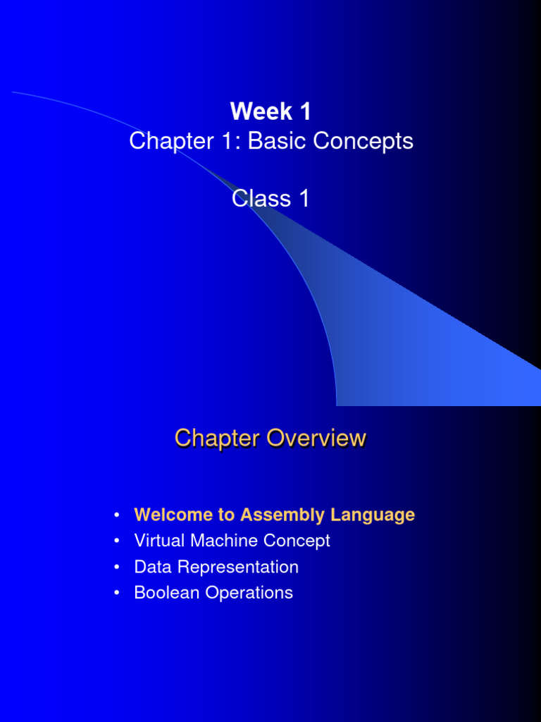 Class 1 | PDF | Assembly Language | Virtual Machine