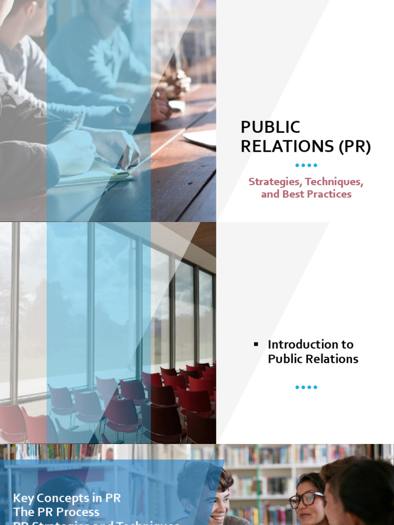 PR Lesson 01 | Download Free PDF | Public Relations | Marketing