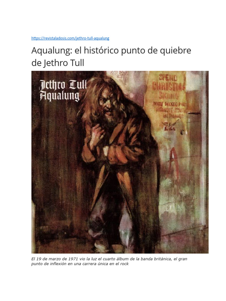Aqualung & Thick As A Brick | PDF | Industria de la música