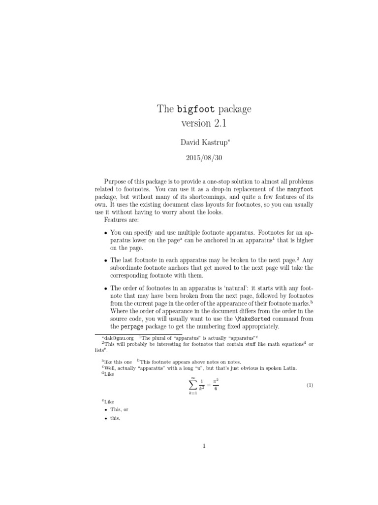 Bigfoot | PDF | Function (Mathematics) | Computer Programming