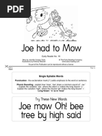 Cat On The Mat: Early Reader No. 1 | PDF | Young Adult