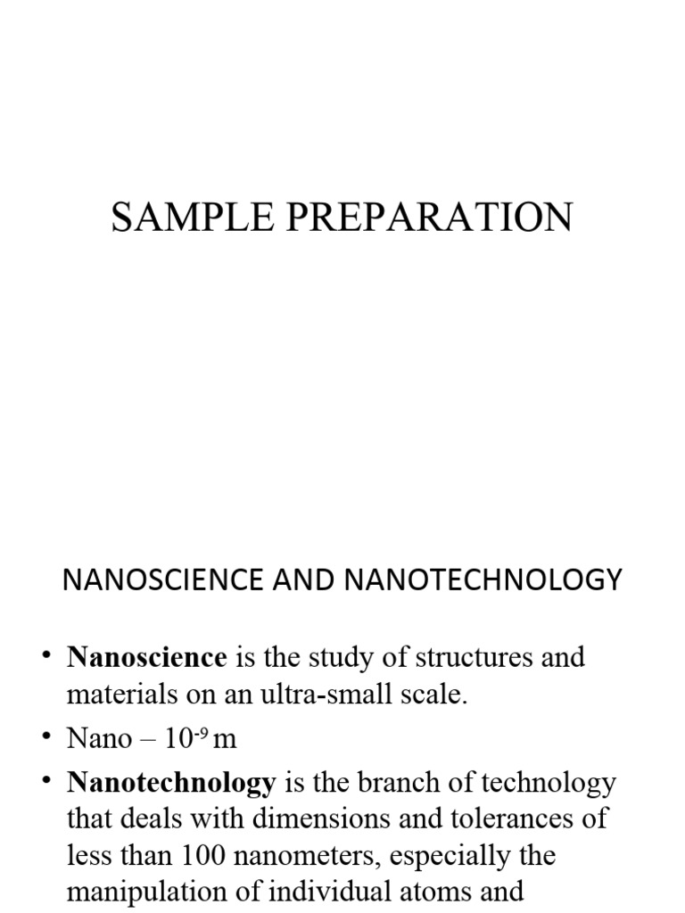 L-2 - Sample Preparation Methods | Download Free PDF | Fixation ...