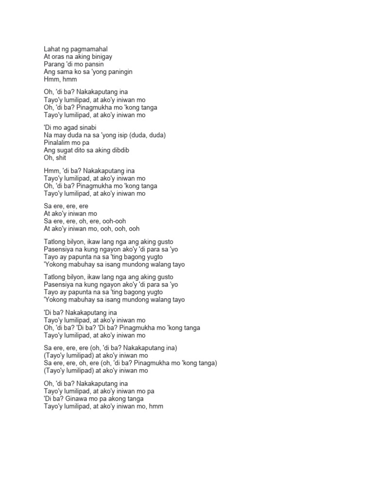 Lahat NG Pagmamahal by JK | PDF