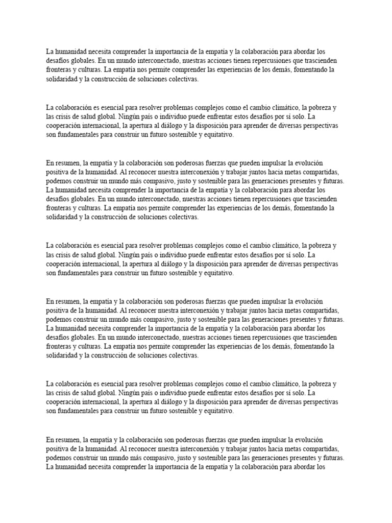 La Humanidad Necesita Comprender La Importancia de La Empatía y La ...