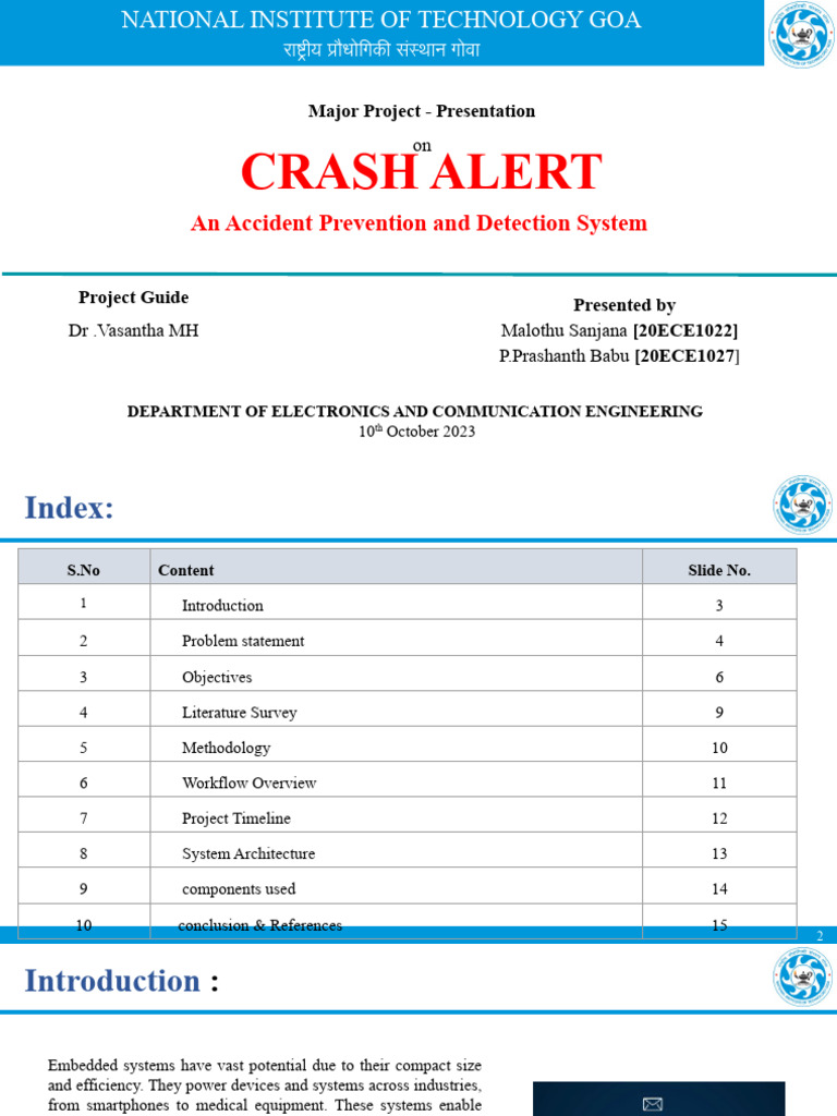 Crash Alert | Download Free PDF | Accelerometer | Sensor