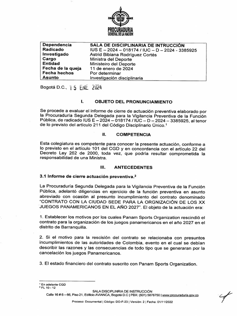 Procuraduria | PDF | Colombia | Bogotá