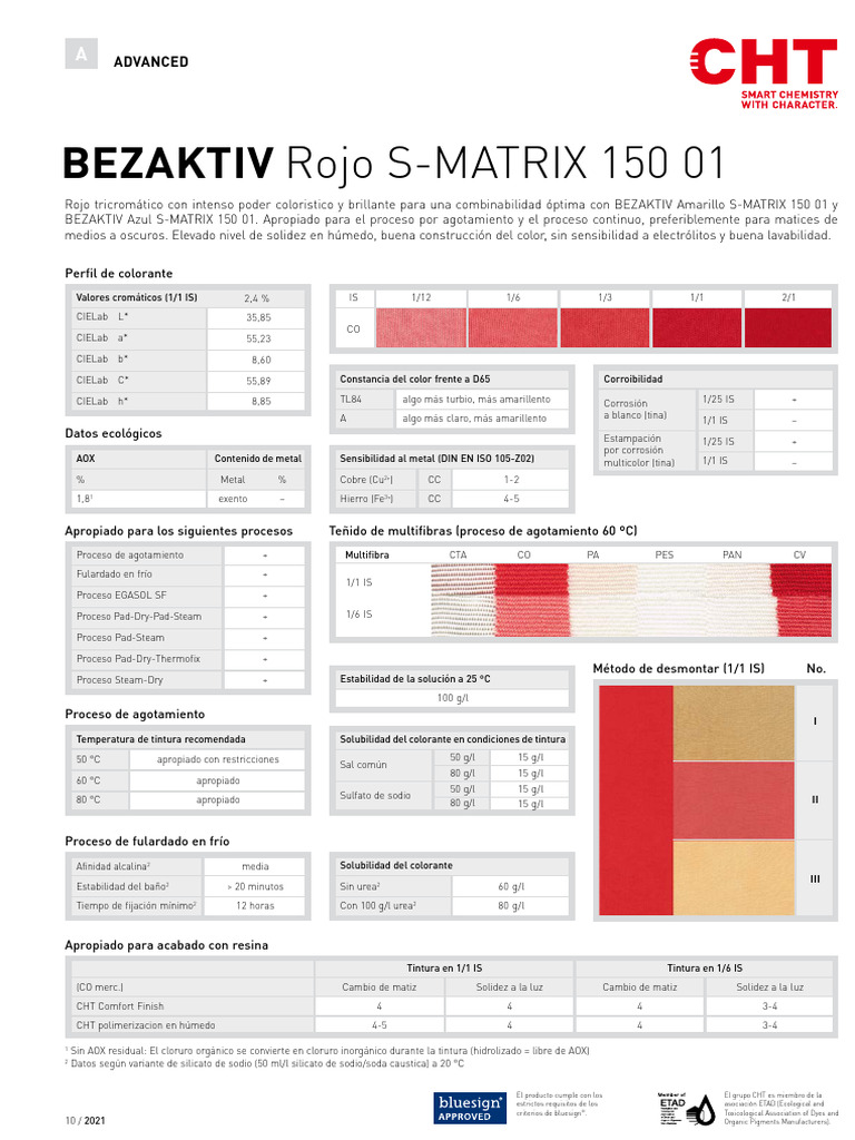 BEZAKTIV Rojo S MATRIX 150 01 Es | PDF | Elementos químicos | Química ...