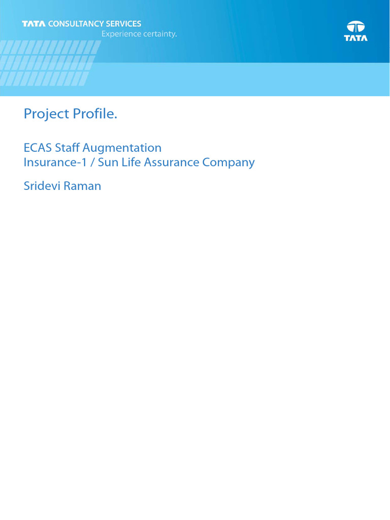 ECS Staff Augmentation-Project Profile | PDF | Project Management | Software Quality