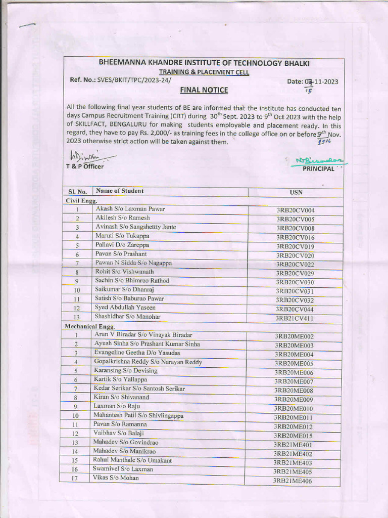 Final Notice Skillfact | PDF