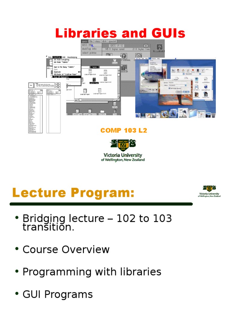 Java GUI Programming with Libraries | PDF | Graphical User Interfaces ...