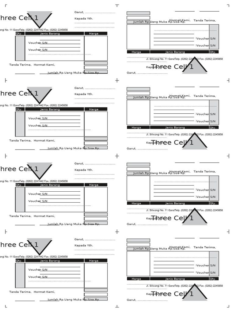 Nota 3 Cell Siliwangi | PDF
