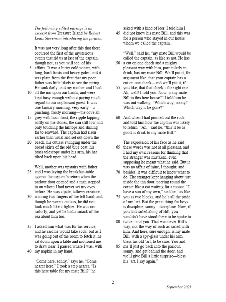 Est Reading Treasure Island-1 | PDF