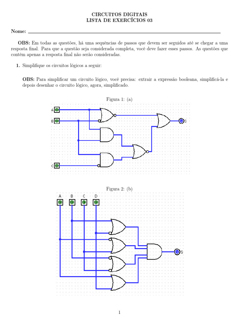 Circuitos Lista03 1 | PDF