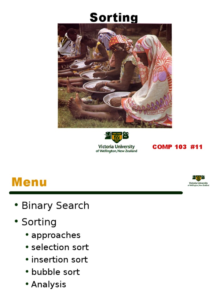 11 Sorting | PDF | Algorithms And Data Structures | Theoretical Computer Science
