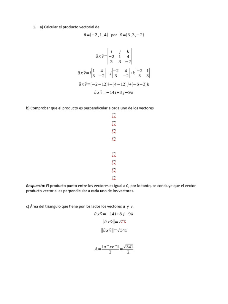 Tarea Vectores | PDF | Vector Euclidiano | Euclides