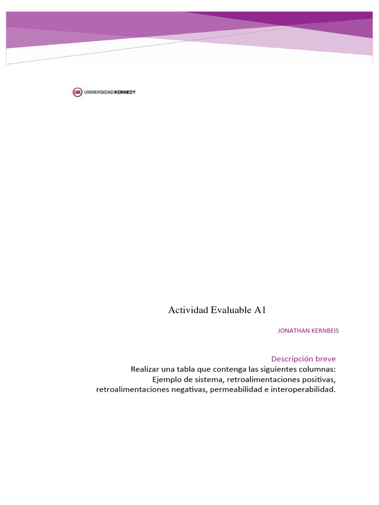 Actividad Evaluable (A1) Sistema de Informacion Milagros Galeppi | PDF | Mercado (economía ...