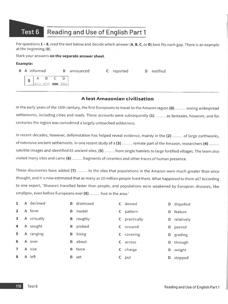 Advanced Trainer 2 Test 6 Reading And Use Of English Pdf