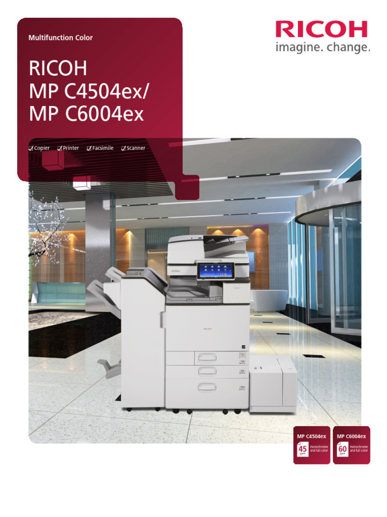 MPC 4504 Ex | PDF | Image Scanner | Paper