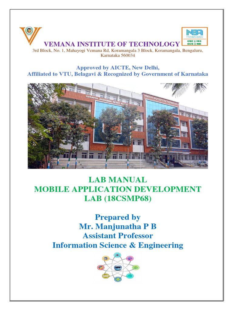 MAD Lab Manual | PDF | Android (Operating System) | Mobile App