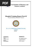Report On The Hospital Visit | PDF | Hospital | Patient