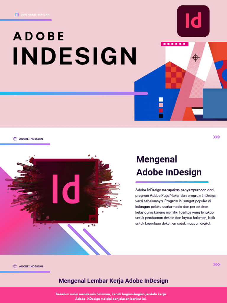 Materi Pembelajaran Adobe Indesign | PDF | Komputer