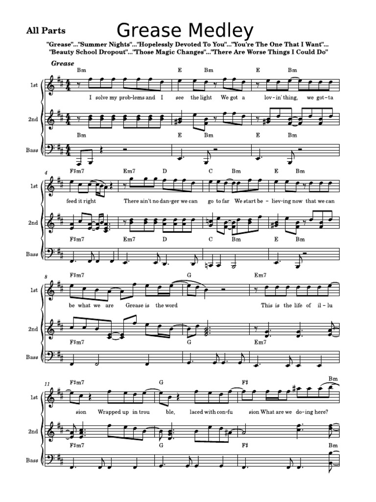 Grease Medley | PDF